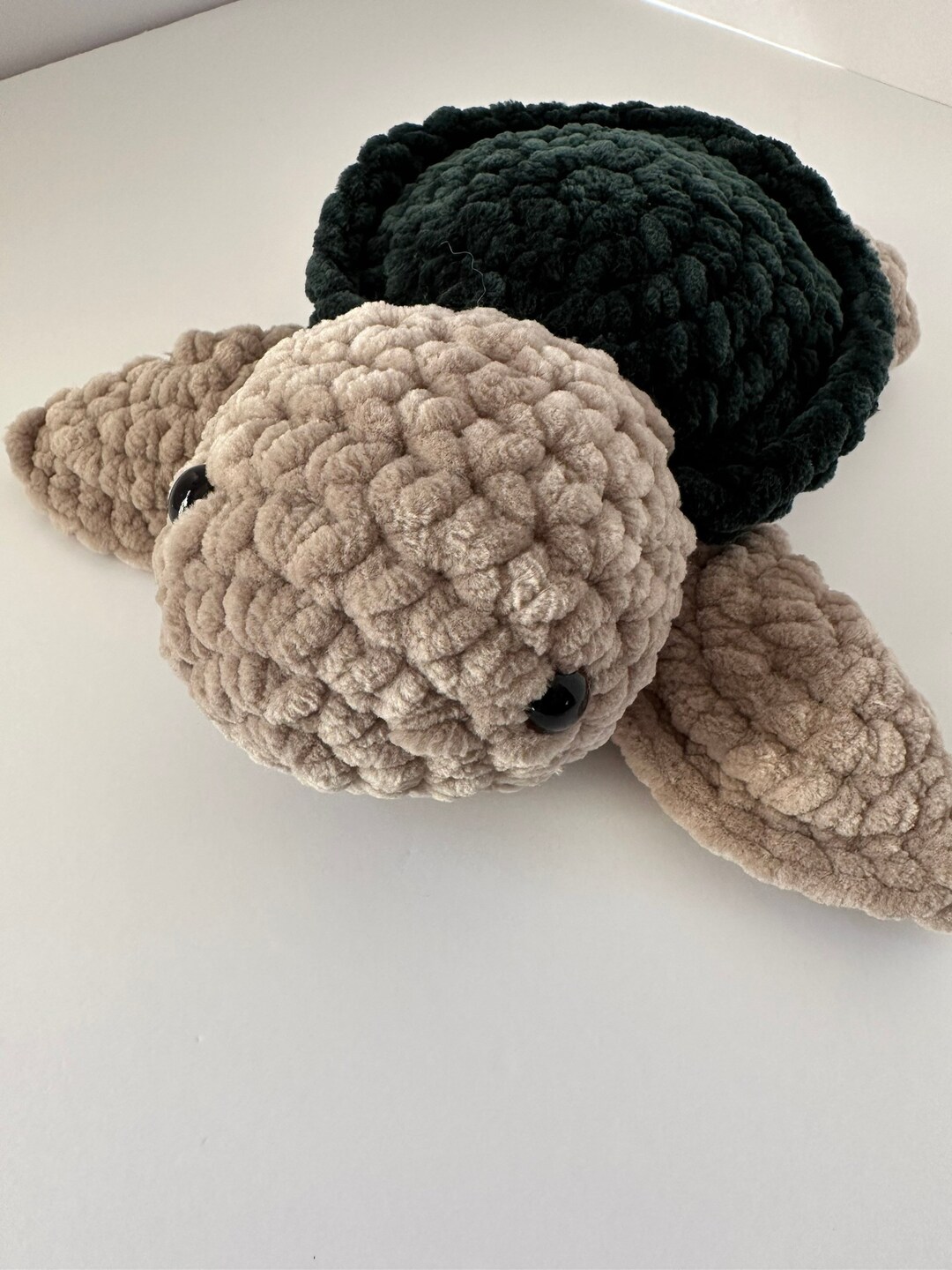 Plushie Sea Turtle, Small Green Sea Turtle Plushie,chenille,stuffed ...