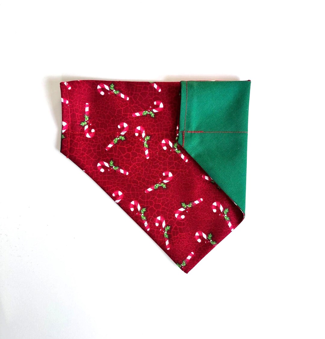 Christmas Candy Cane Dog Bandana, Pet Bandana, Christmas, Over the ...