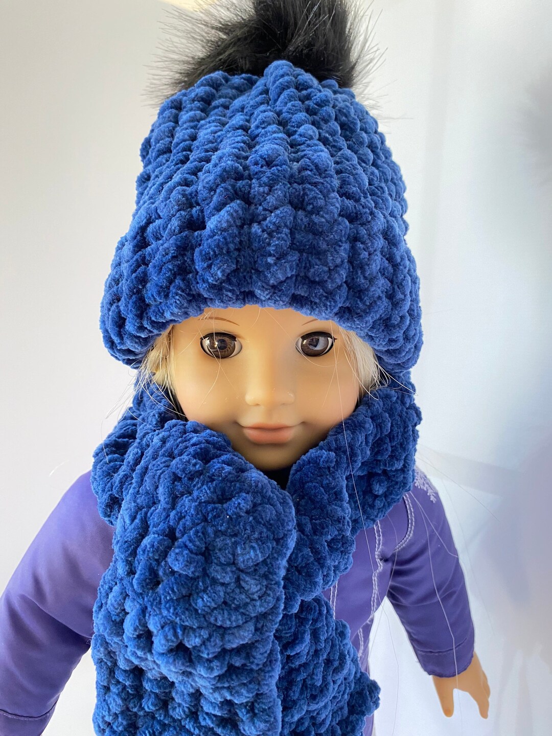 Doll Hat, 18 Inch Doll Hat, Winter Doll Hat, Doll Clothes, Doll ...