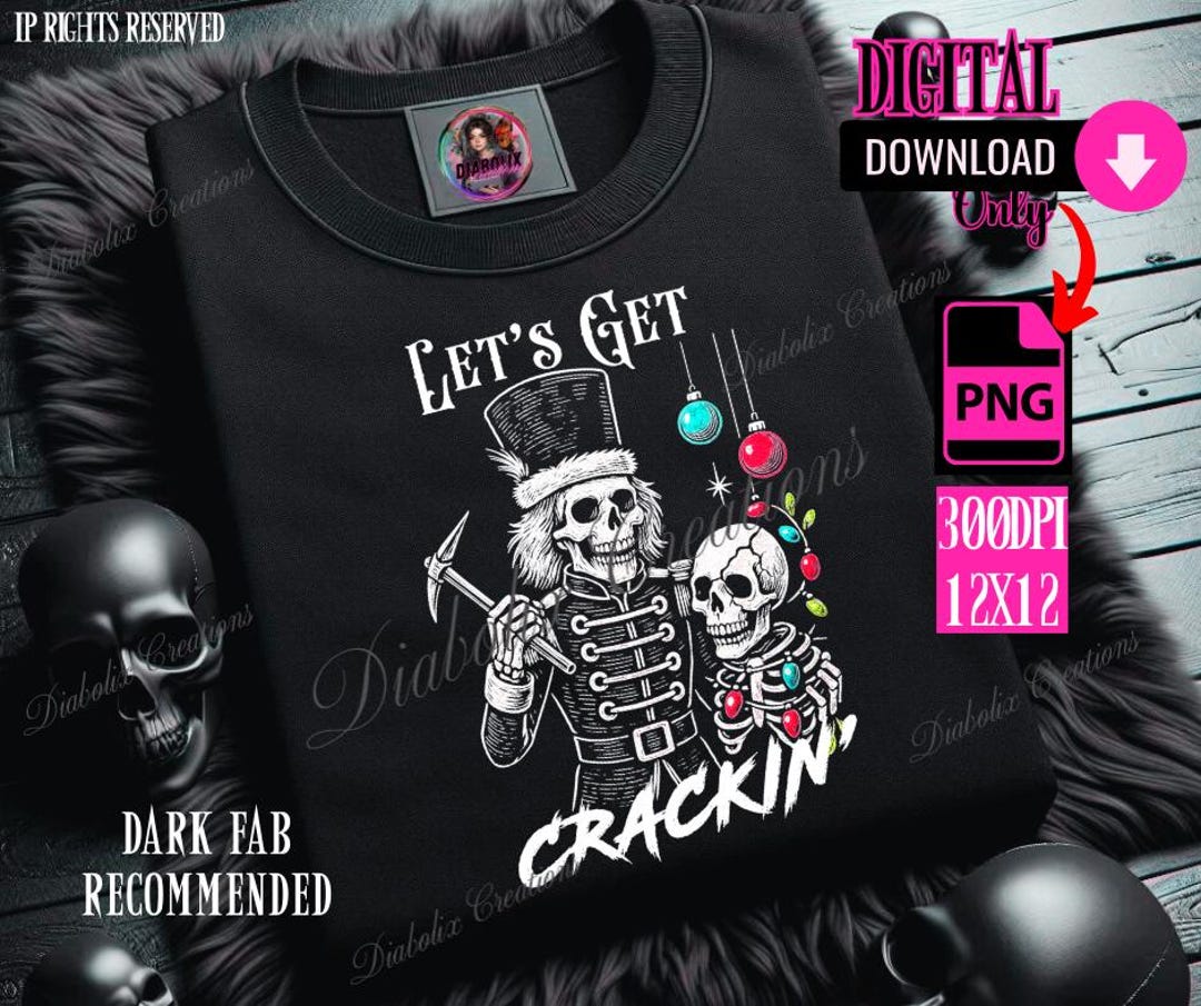 Creepmas Skeleton Nutcracker PNG Christmas Holiday Gothic Download - Etsy