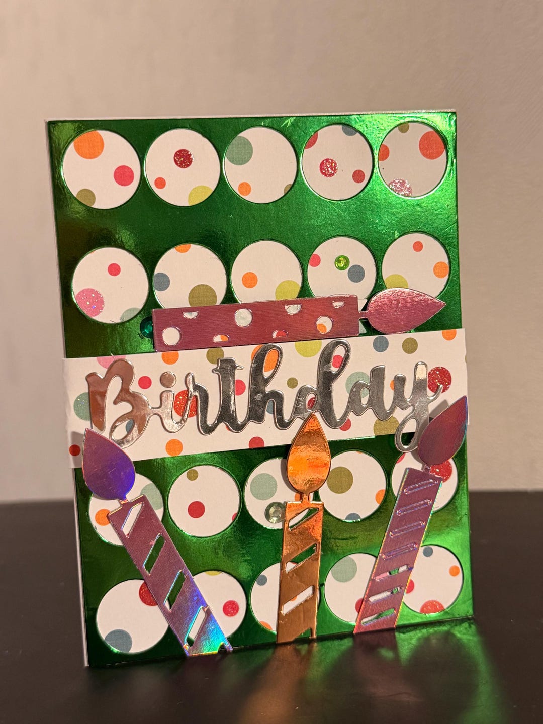 Happy Birthday Candle Card - Etsy