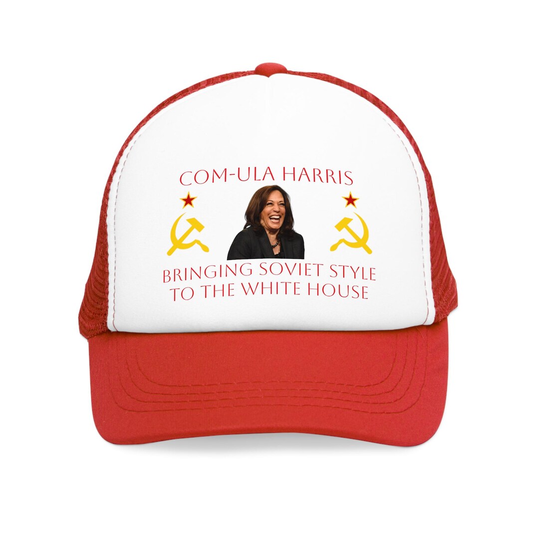 Kamala Harris Humorous Communist Hat Com U La Harris Meme Hat - Etsy