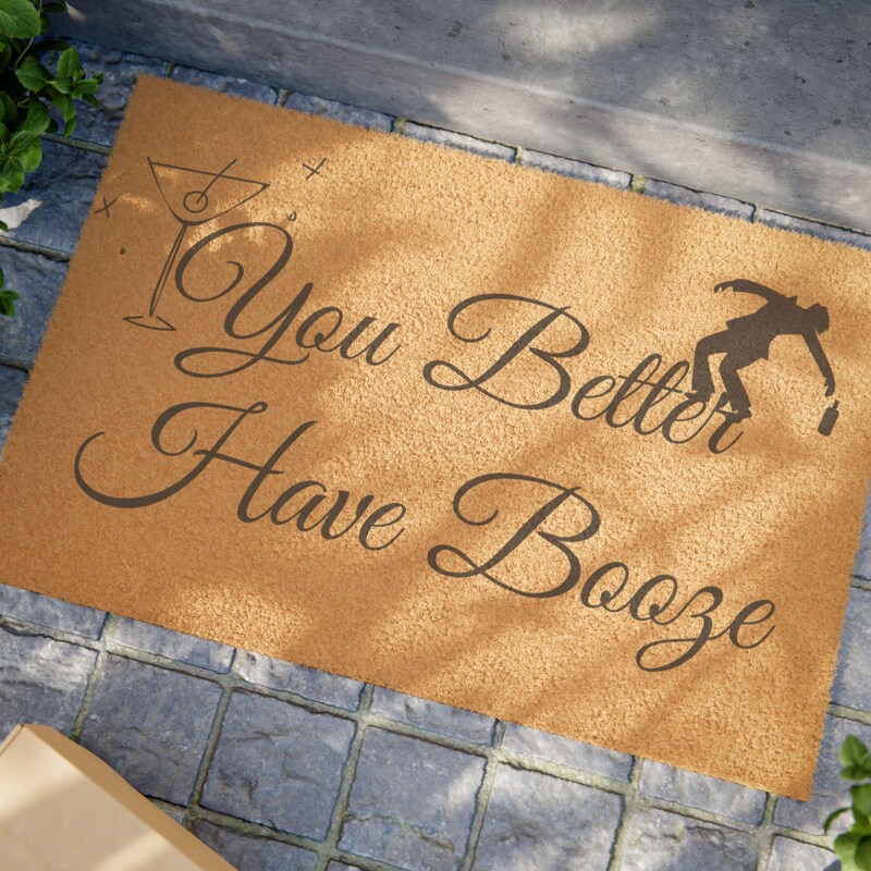 Alcohol Doormat - Etsy