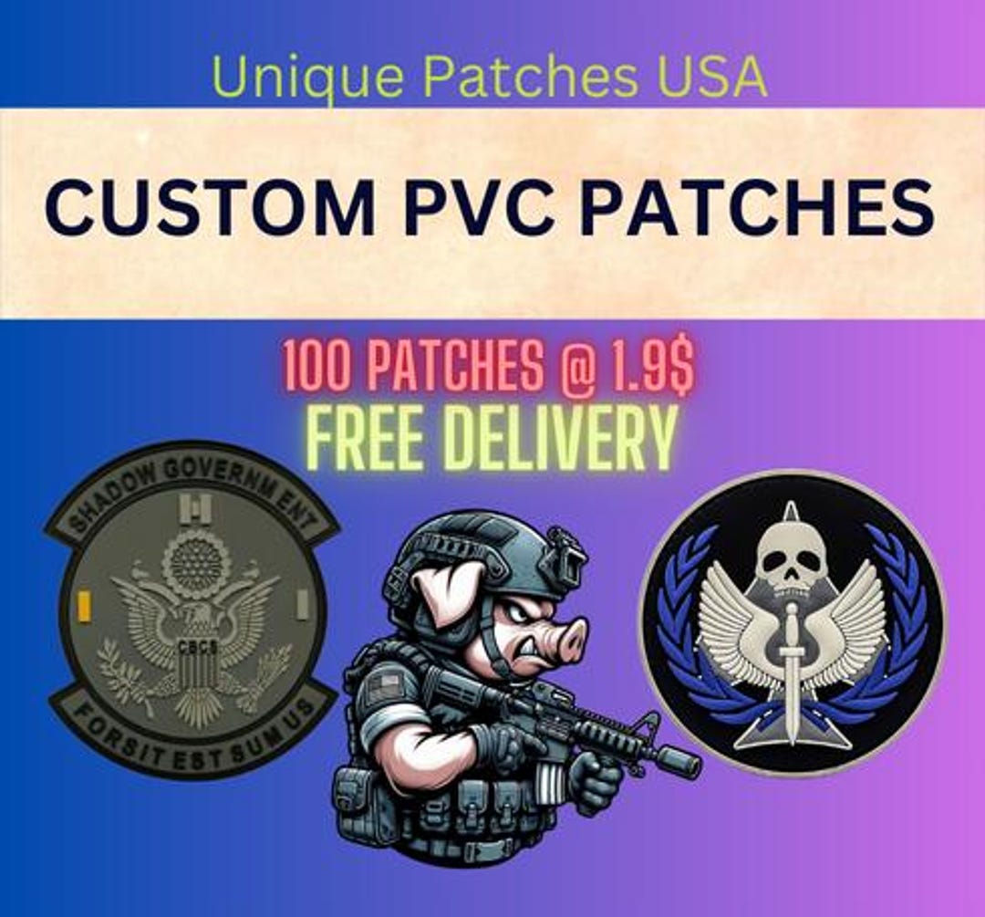 PVC Patches, Rubber Patches Hook and Loop Backing,free Shipping ...