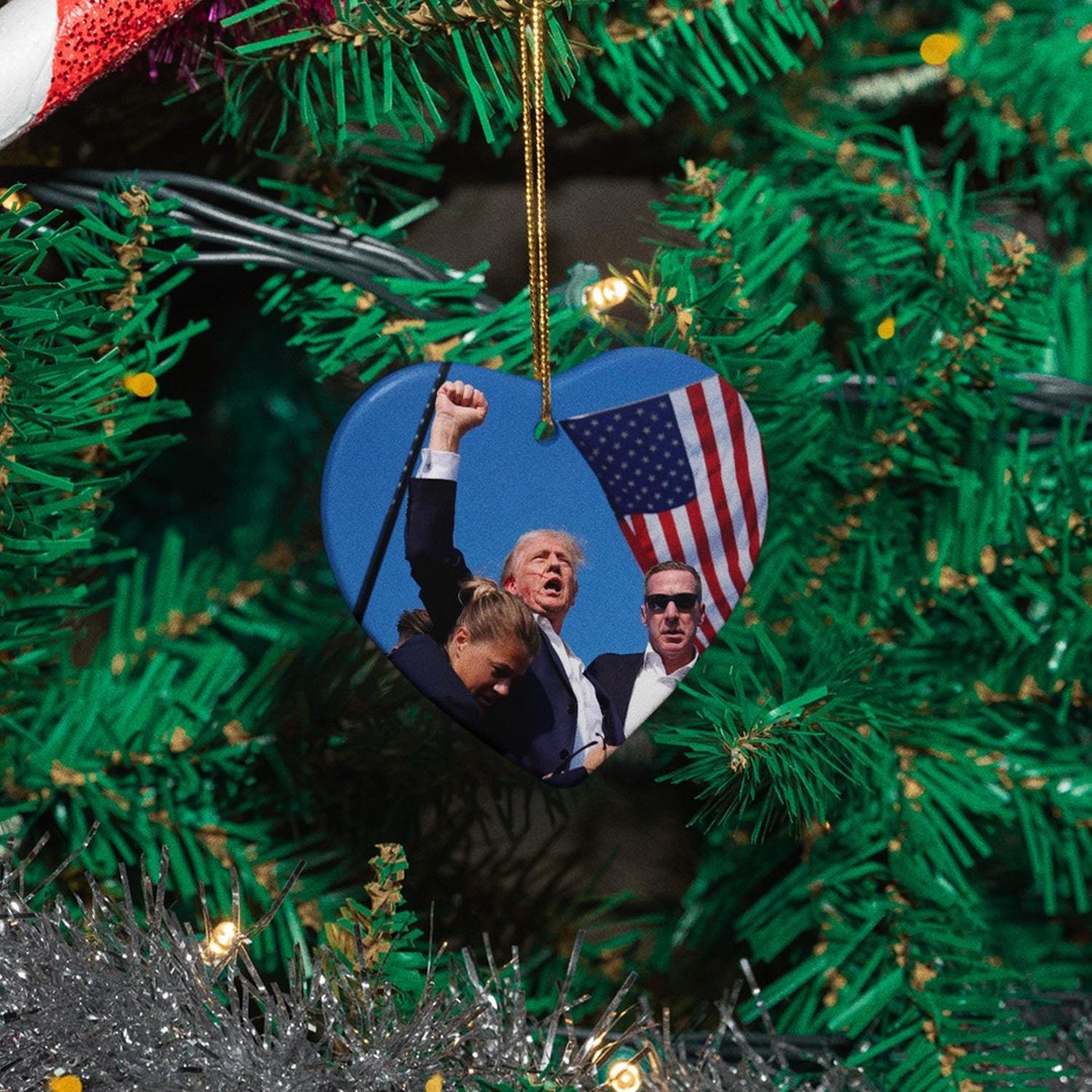Personalized Trump 2024, Christmas Tree Decor, Political Trends ...