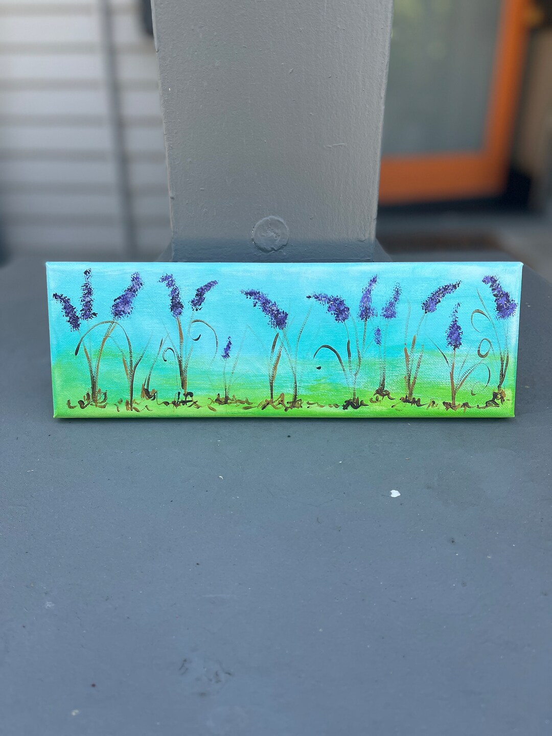 4x12 "in Fields" ONLY ONE AVAILABLE Handmade Canvas Painting - Etsy