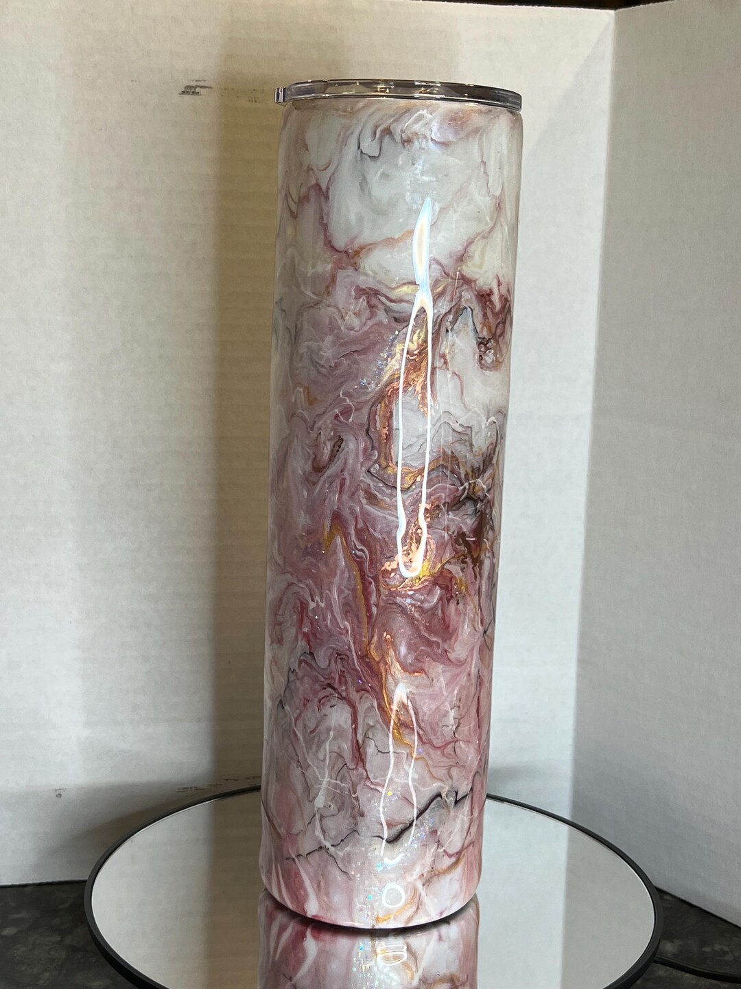 Pink Marble 32 Oz Tipsy Magnolia - Etsy