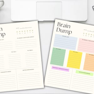 ADHD Brain Dump Planner: Daily Organizer (PDF) - Etsy