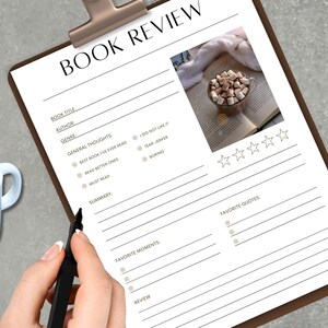 Book Review Bundle Printable Reading Log Book Tracker Reading Journal ...