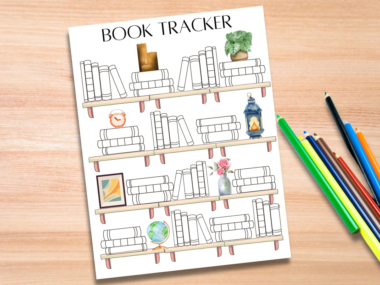 Book Review Bundle Printable Reading Log Book Tracker Reading Journal ...