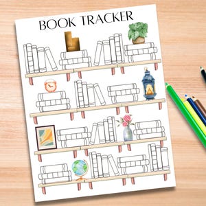 Book Review Bundle Printable: Reading Log & Tracker (PDF) - Etsy