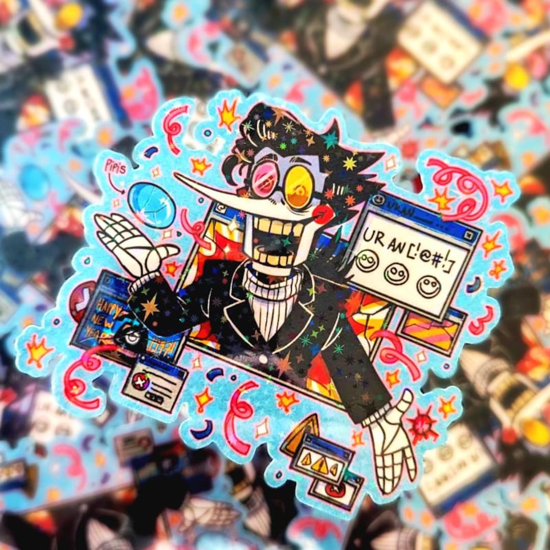 SPAMTON PARTY!!11 [H0L0GR4PH1C ST1CK3R!] - Etsy