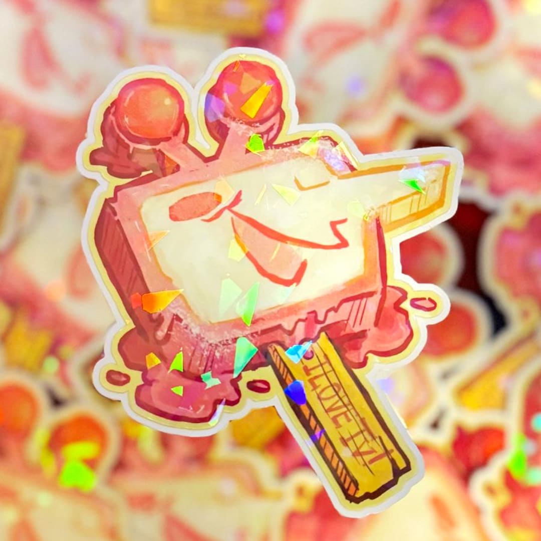 Tenna Tv Time Popsicle Sticker! [holographic] - Etsy