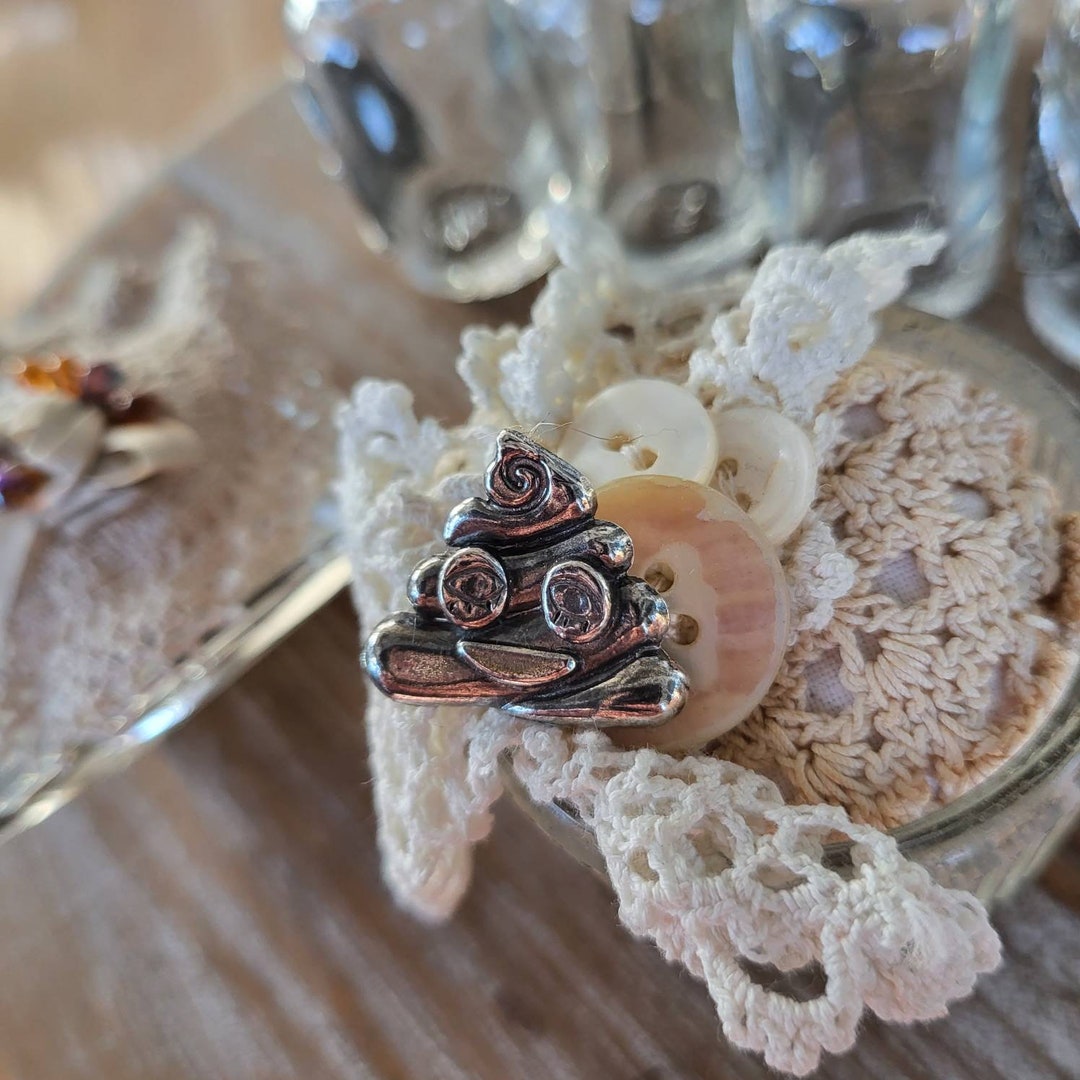 Reclaimed Fine Silver Rare Earth Magnet Poop Emoji as Silver ...