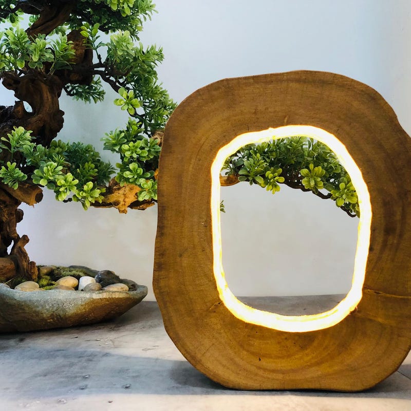 Handmade Wood Lamp - Etsy