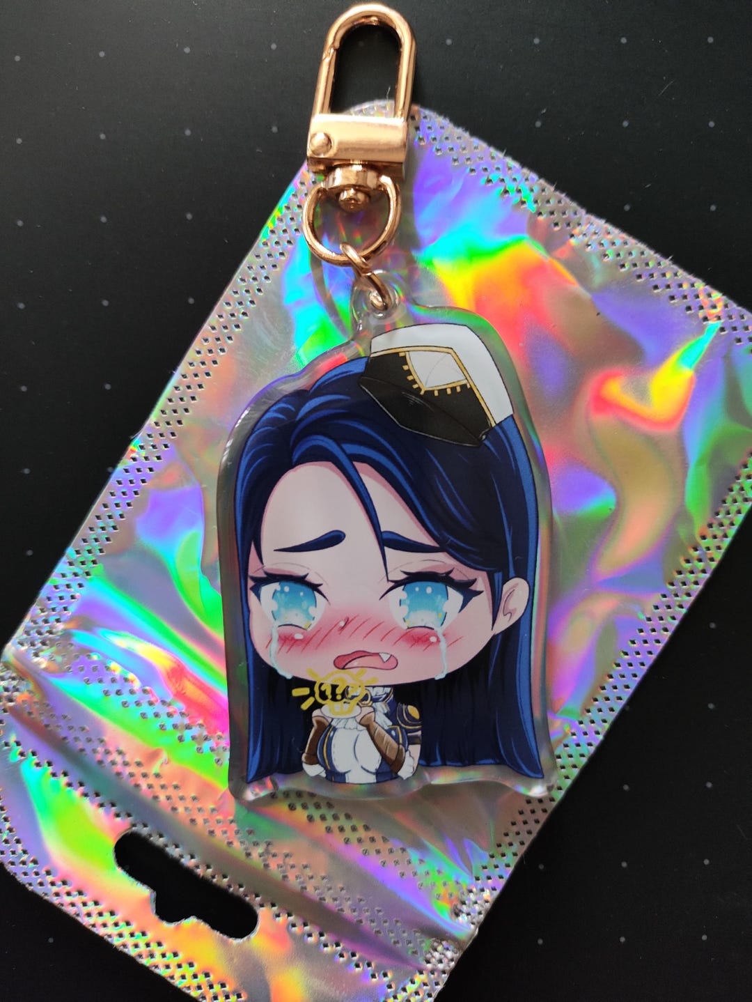 Arcane Charm Keychain Caitlyn Acryl and Epoxy Design - Etsy