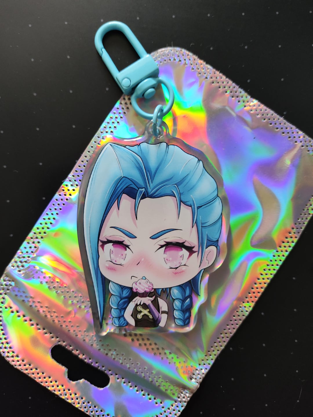 Arcane Charm Keychain Jinx Acryl and Epoxy Design - Etsy