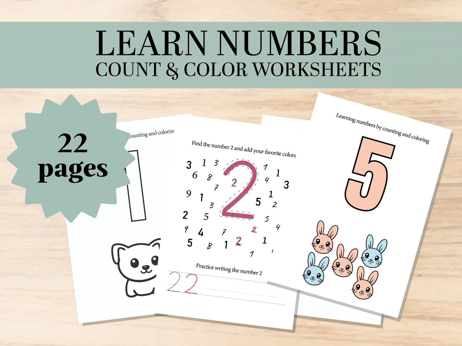 22 Printable Number Tracing Worksheets for Kids | Traceable Numbers 0 ...