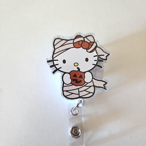 Labubu Badge Reel: Acrylic Alligator Swivel, Nurse/teacher Gift - Etsy