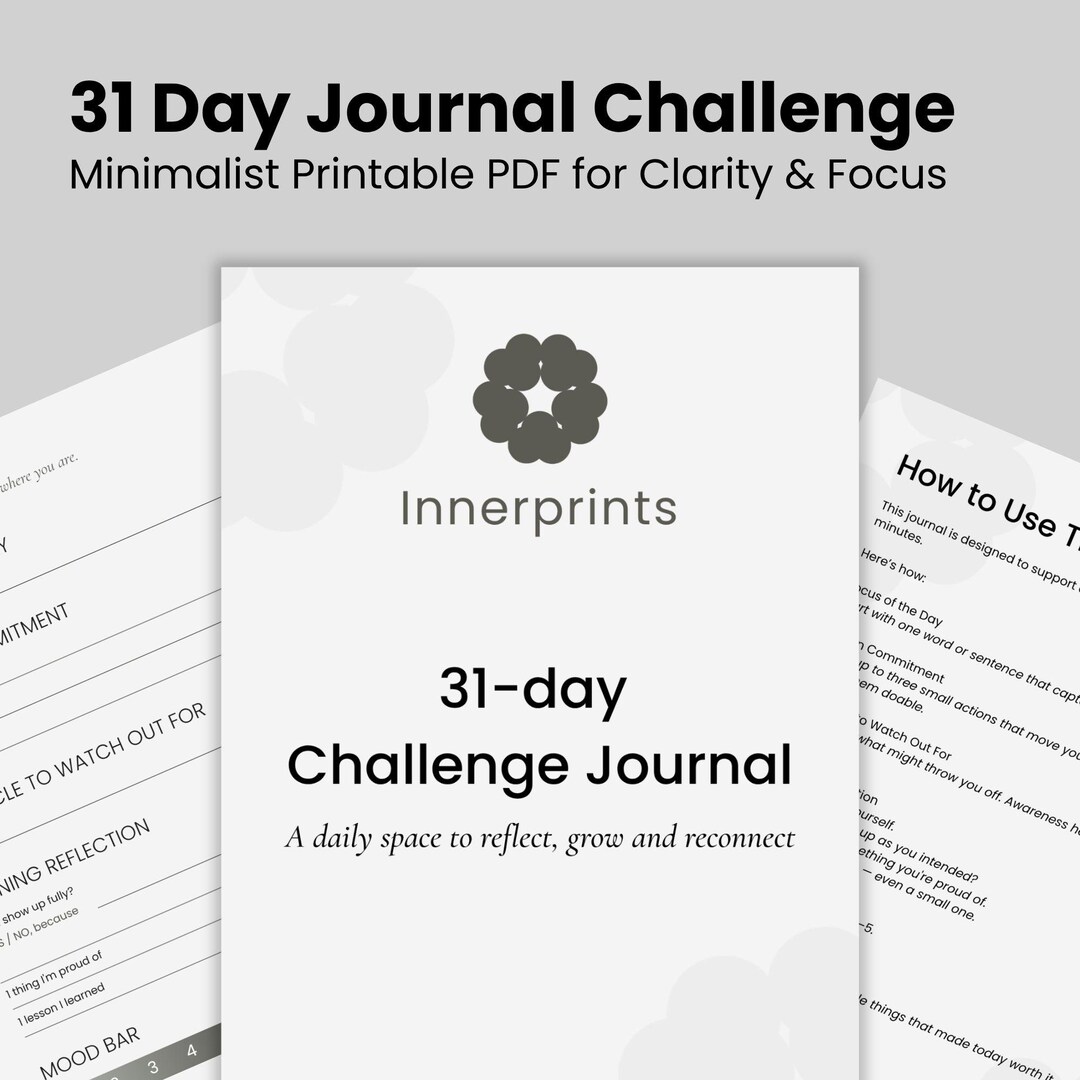 31-day Journaling Guide for Focus and Clarity | Daily for Men, Mental ...
