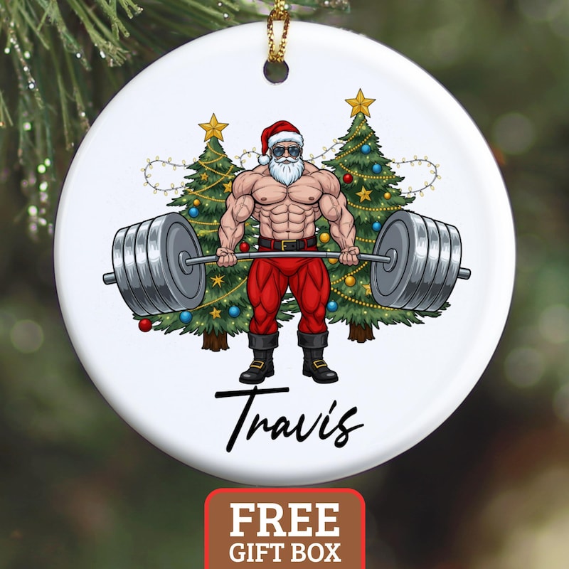 Christmas Buff Santa - Etsy