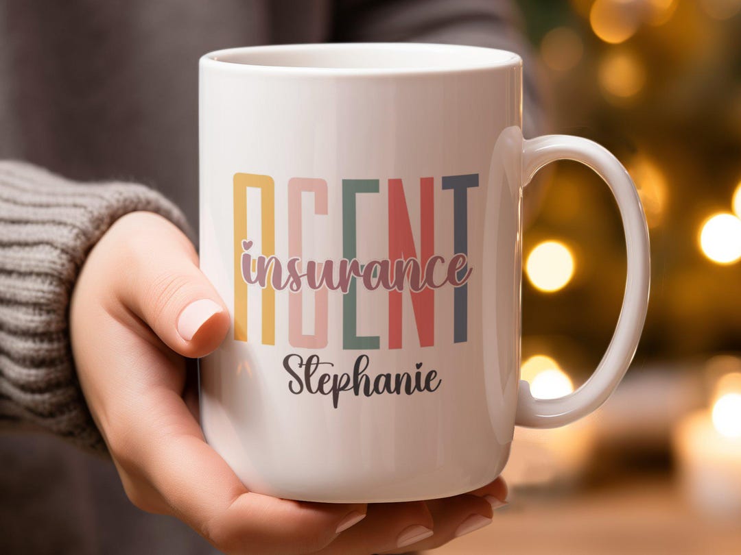 Personalized Insurance Agent Mug, Custom Coffee Mug for Insurance Sales ...