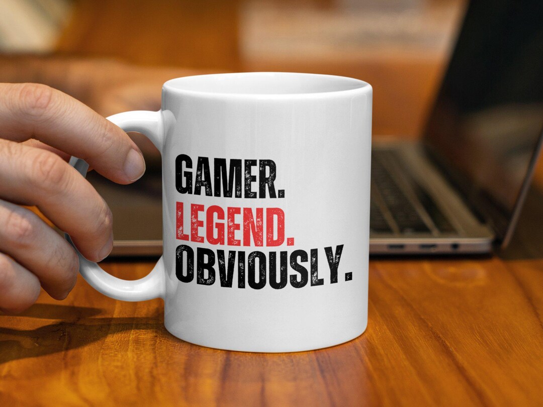 Gamer Mug, Gamer Legend Mug, Christmas Gift, Birthday Gift, Game Lover ...