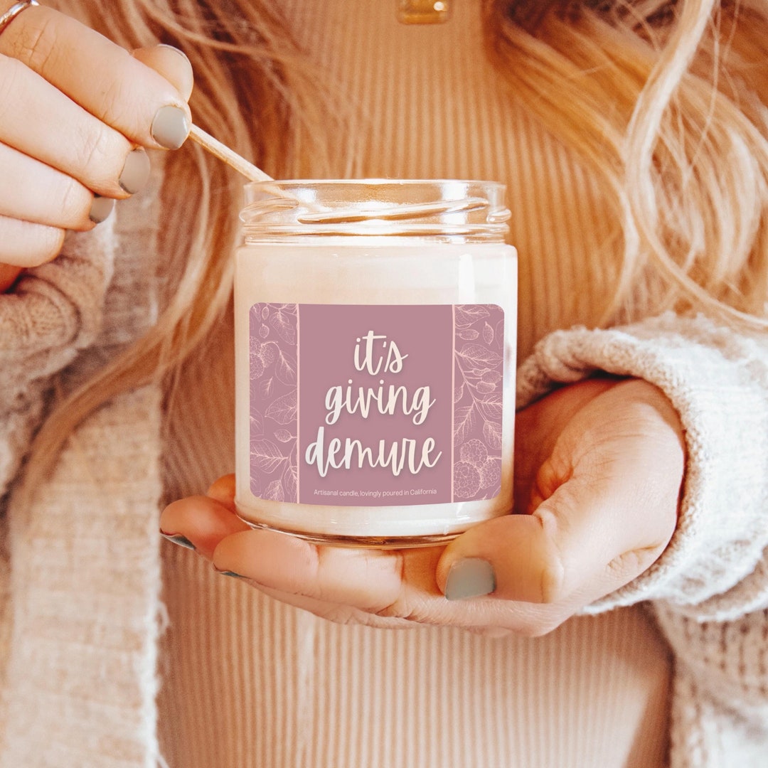 Demure Candle for Her, 2024 Demure Trend Gift Idea, Trending on Social ...