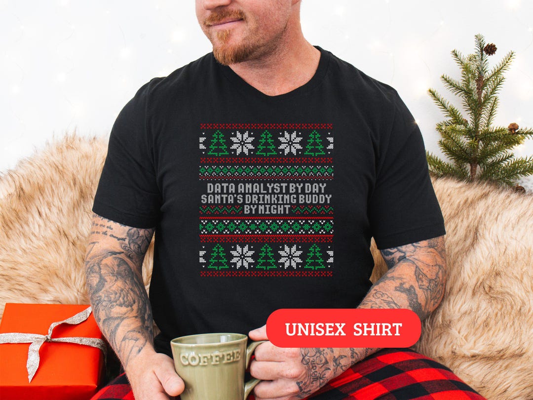 Funny Retro Data Analyst Ugly Christmas Sweater Shirt, Data Science ...