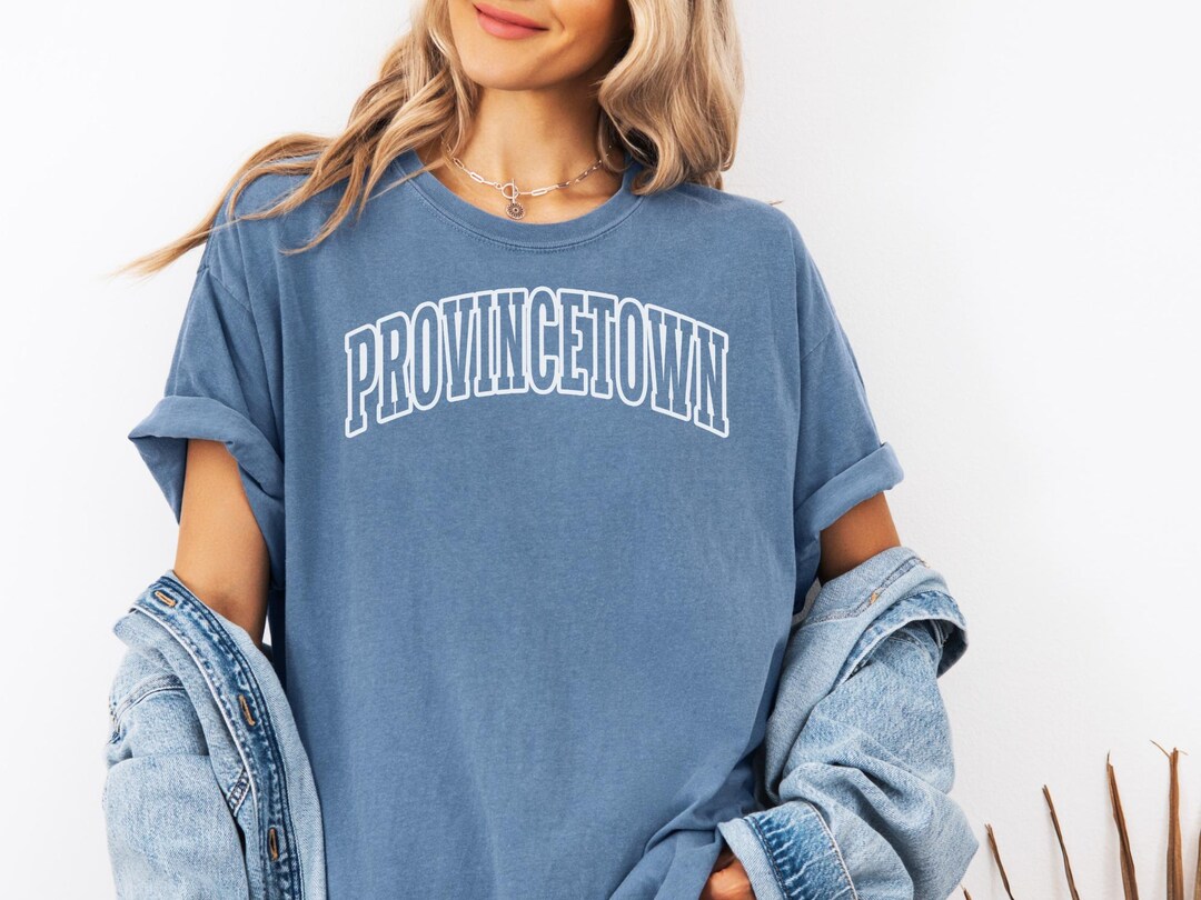 Comfort Colors© Provincetown Shirt, Ptown Collegiate Crewneck, Women's ...