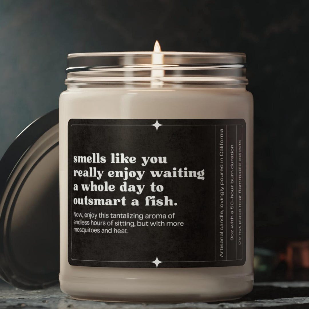 Funny Fishing Gift Idea, Sarcastic Candle Gift for Angler, Christmas ...