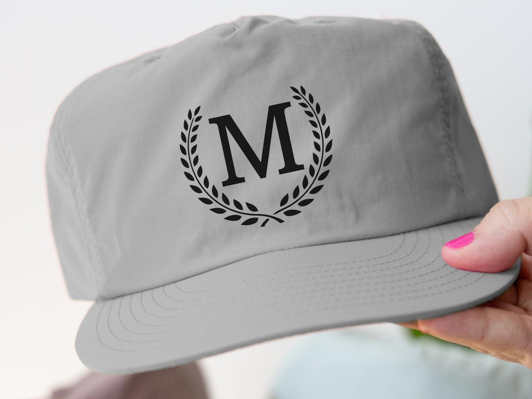 Custom Nylon Hat With Initial, Personalized Surf Cap Groomsmen Gift ...