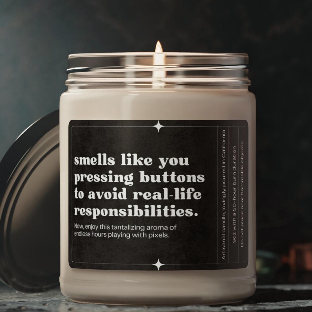 Funny Gamer Gift, Sarcastic Candle for Gaming Gift, Gift for Video Game ...