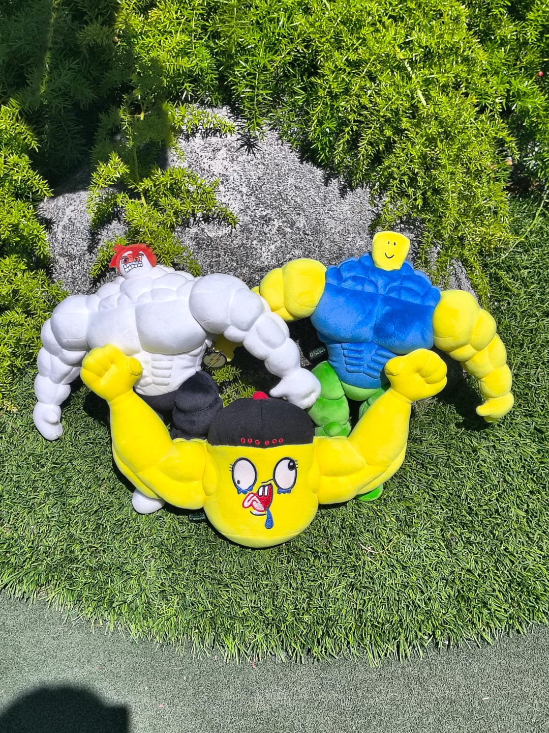 Meganoob Simulator Plushie Bundle: Muscle Head, Meganoob, Megabacon ...