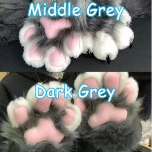 Fursuit Paws With Finger-fur Finger Gloves,color Can Be Customized,gift ...
