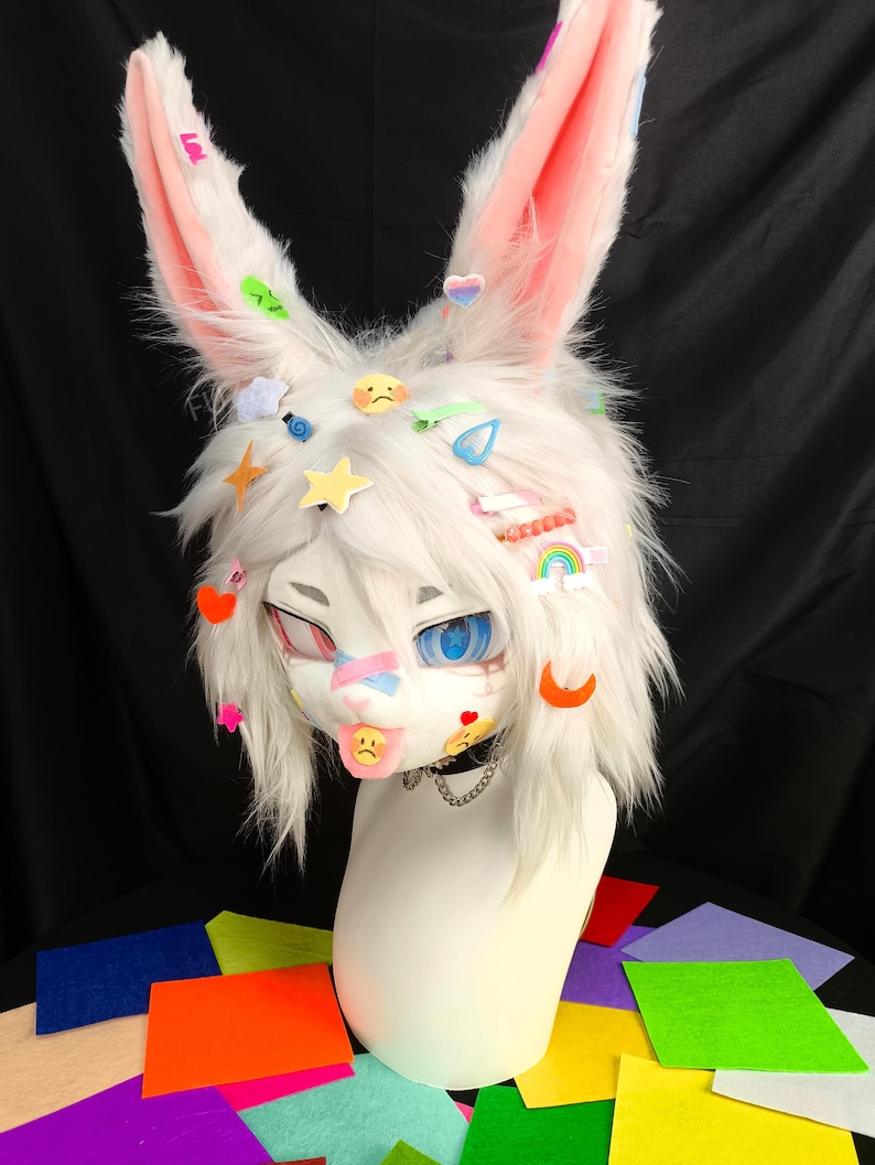 Bunny Idol Kigurumi Fursuit Head Display,custom Fursuit Commission Open ...