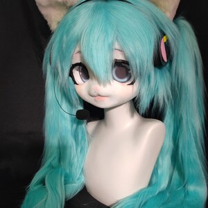 Cute Miku Kigurumi Fursuit Head Display,custom Fursuit Commission Open ...