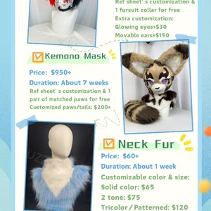 Fursuit Commission Open,fursuit Mask, Kigrumi Head,kemono Mask,fursona ...