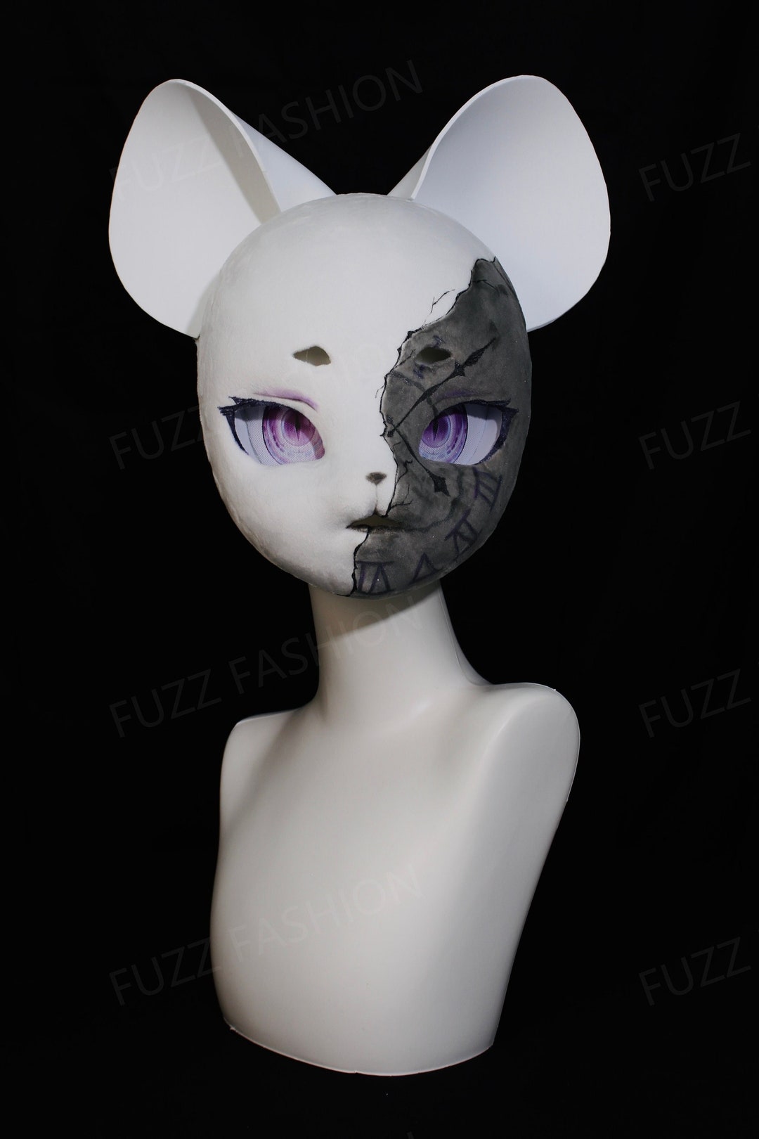 Cat/rabbit Fursuit Head Base,kigurumi Head Base With Special Eyebrows ...