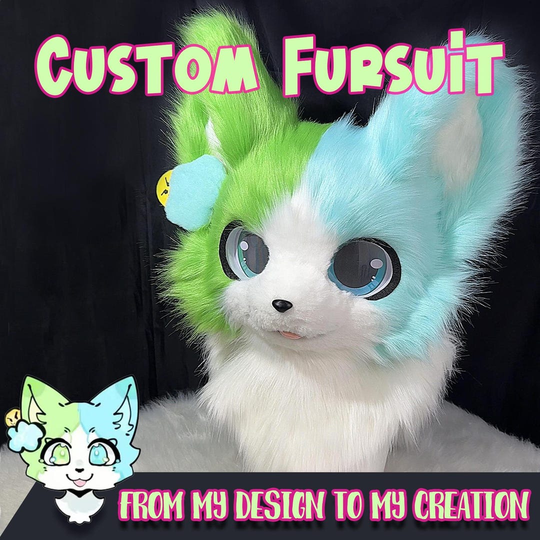 Dog Fursuit Head Custom Kemono Furry Head Japanese Cosplay Fursuit Mask ...