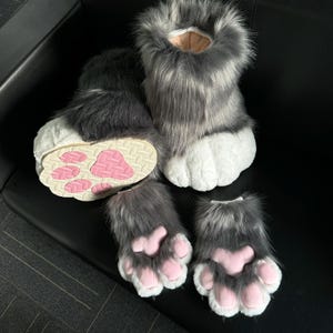 Fursuit Head With Four Limbs Fursuit Feet&paws Set With Tail Full Set ...