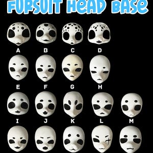 Fursuit Head Base, Kigurumi Head Base With Ears, Dog Head Base, Fursuit ...