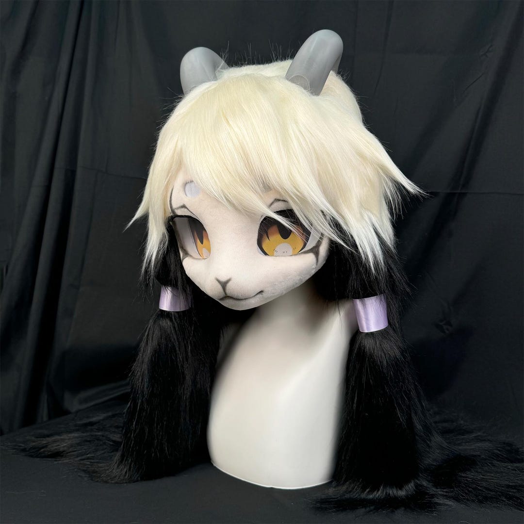 Cute- Sheep Fursuit Head Custom Fursuit Mask Furry Mask Kigurumi ...