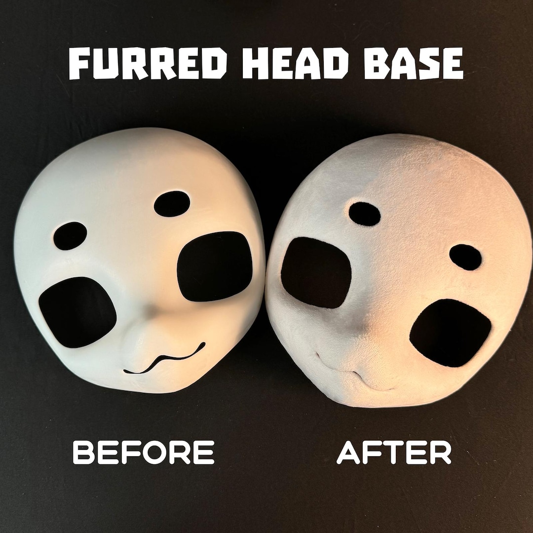 Furred Fursuit Head Base Furry Fursuit Mask Base Furry 3D Printed ...