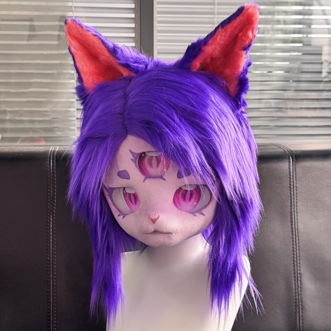 Princess Three - Eyed Bat Kigurumi Fursuit Head Free Commission Open ...