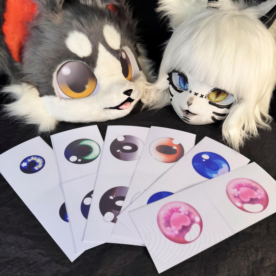 Eye Mesh for Furry Fursuit,customizable Accessory, Bright - Colored ...