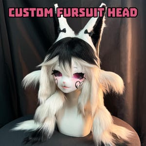 Seductive Evil Cat Fursuit Head Custom Fursuit Head Heavy Duty Hair ...