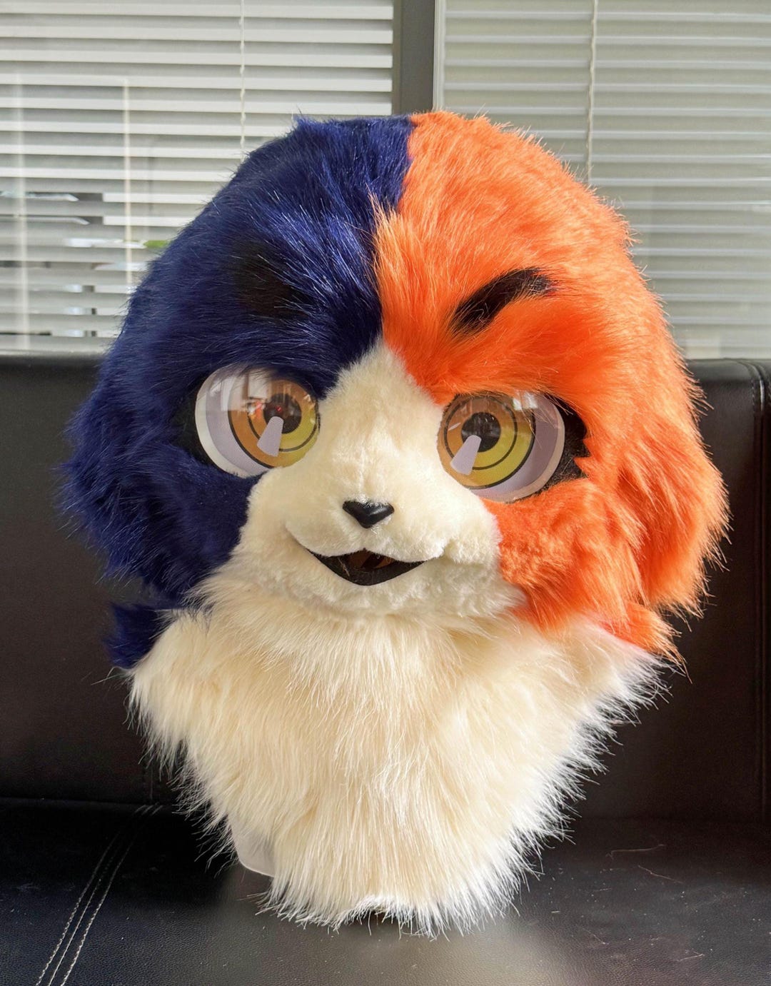 Order Display- Orange Dog Kemono Fursuit Head, Kemono Fursona Mask ...