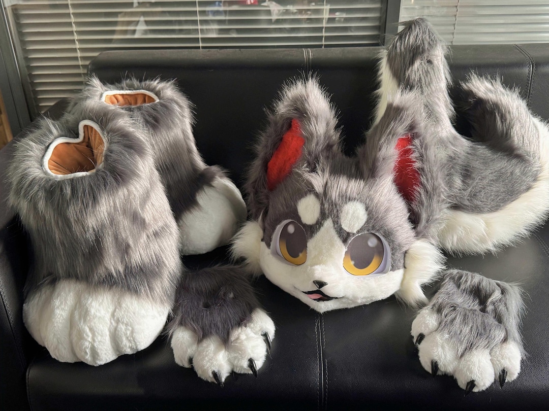 Complete Fursuit Set Fursuit Feet&paws Set With Tail Full Set Fursuit ...