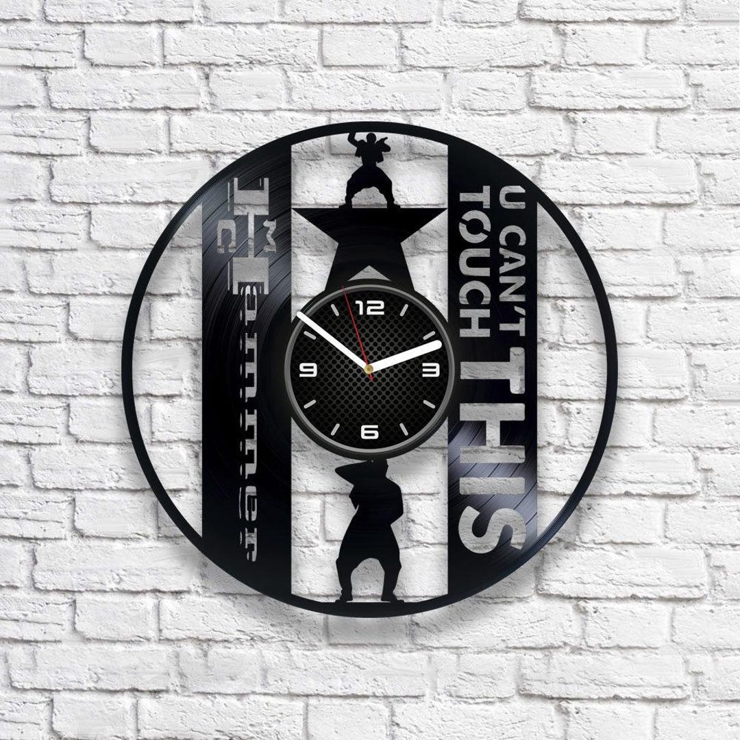 MC Hammer Vinyl Record Wall Clock, Housewarming Gift for Him, Rapper ...